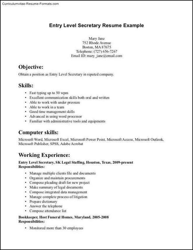 How To Write A Resume For Clerical Positions Clerical Resume Skills