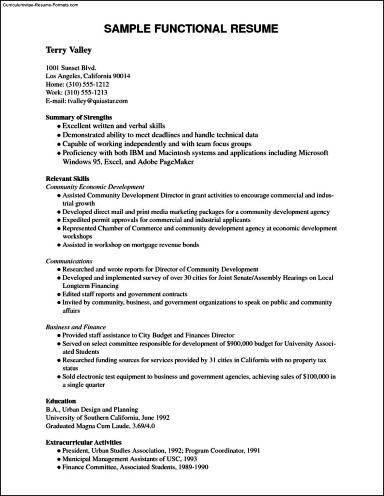 Pdf Resume Template Free Samples Examples Format Resume