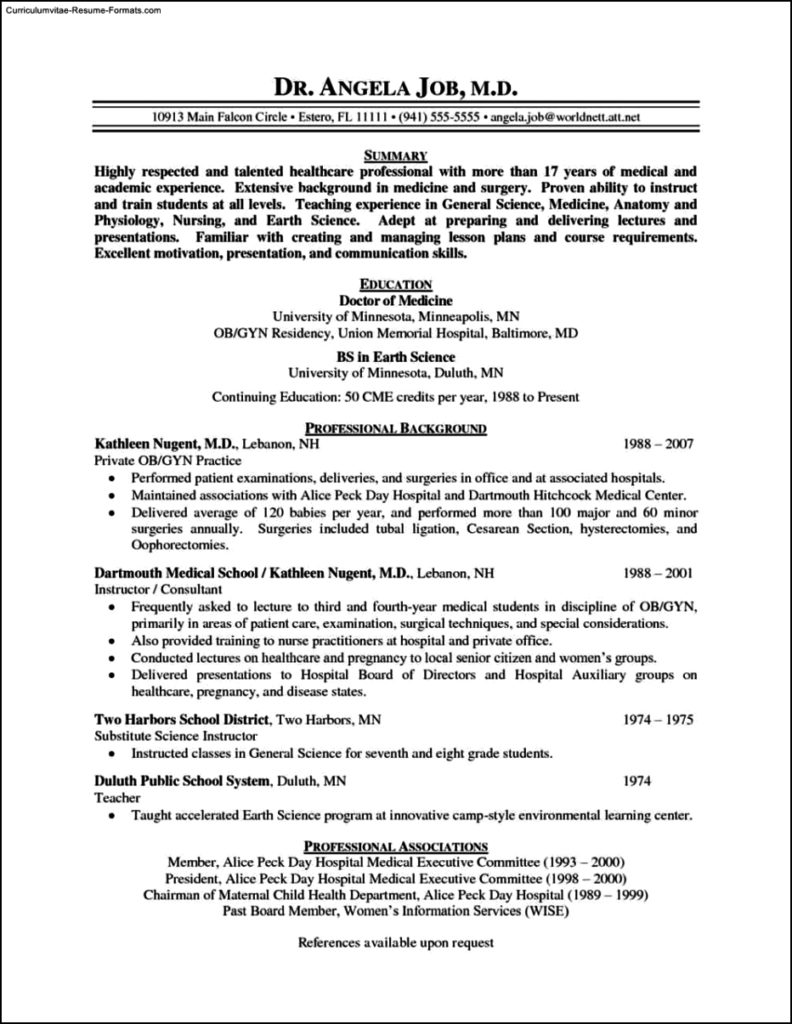 Physician Resume Templates Free Samples Examples Format Resume Physician Resume Templates Free Samples Examples Format Resume