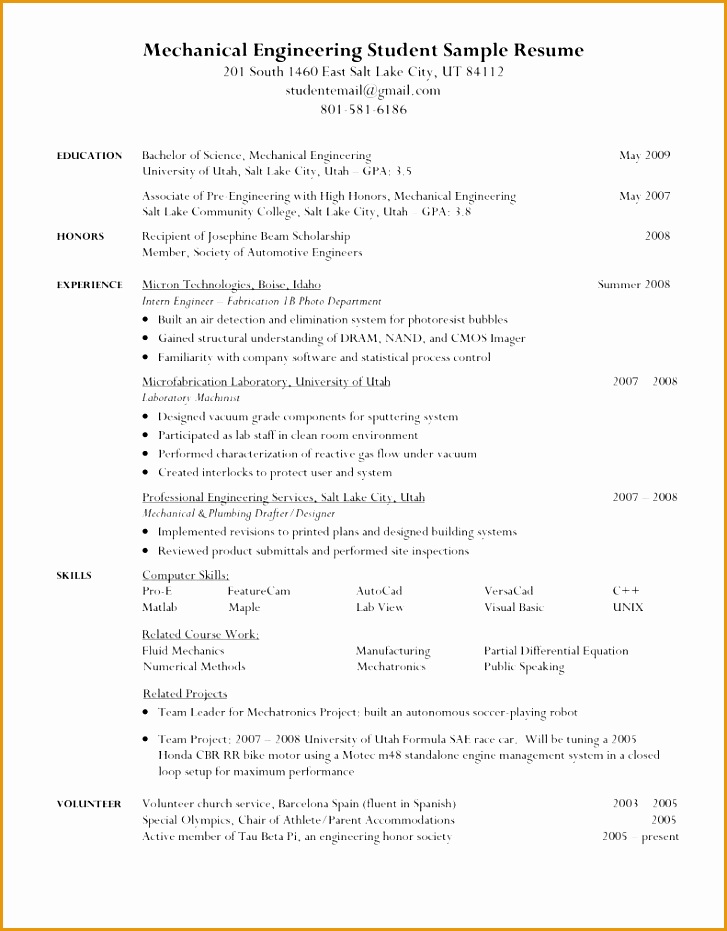 Objective Examples For Resume For Students