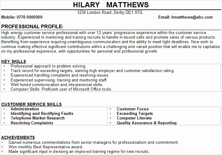6 Cv Template Personal Statement Free Samples Examples Format