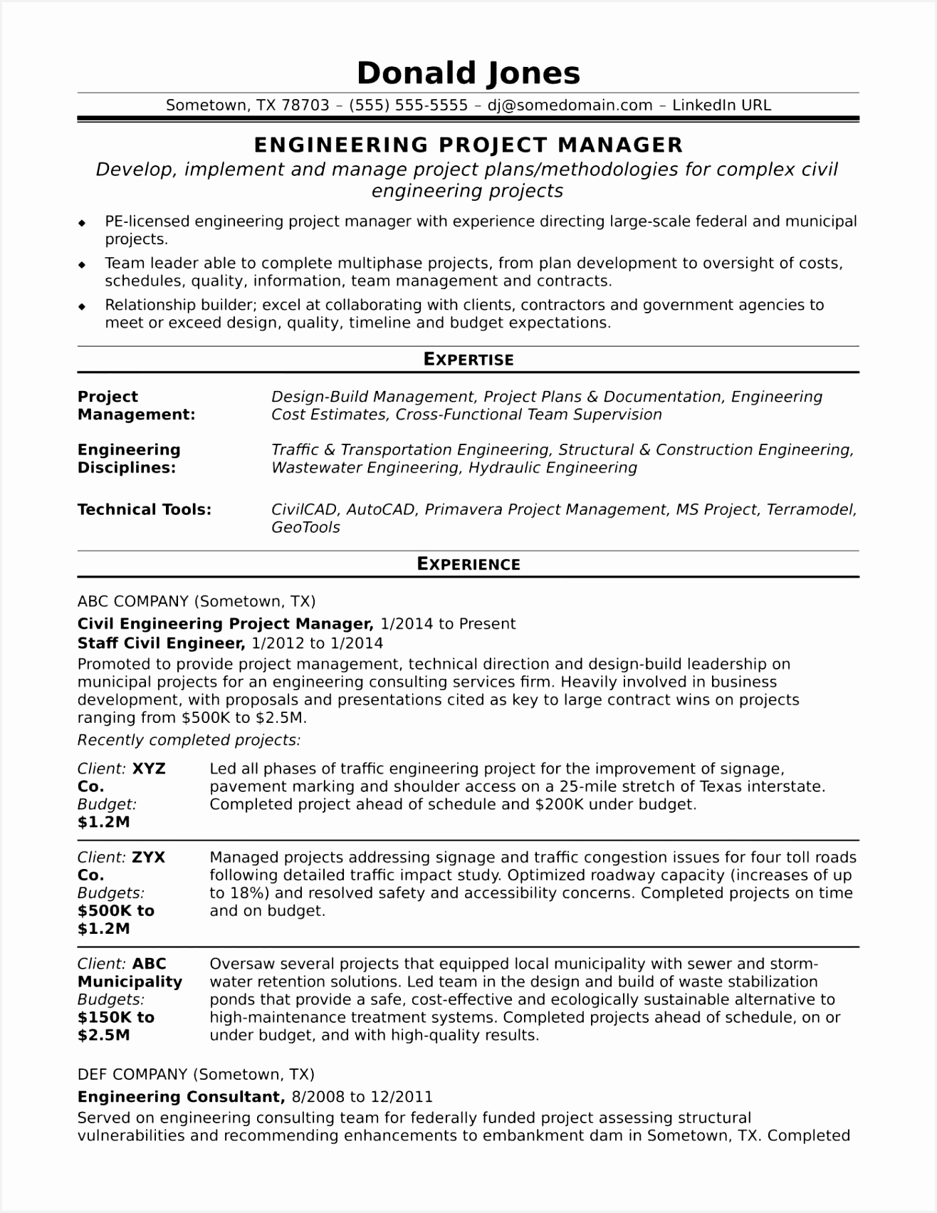 Plain Text Resume Template Plain Text Resume Template